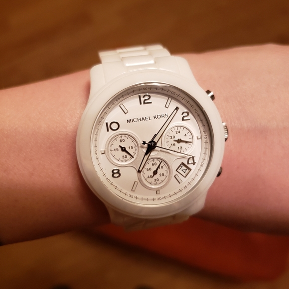 Michael Kors | Accessories | Michael Kors Ceramic Chronograph Quartz ...